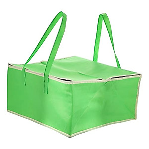 ULTECHNOVO 1pc Bag Grocery Bags Insulated Bags for Food Transport Cooler Bags Insulated Pizza Carrier Bag Car Cooler Car Food Camping Tote Take-out Insulated Bag Bento Handled Bag Lunch Bag