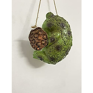 SHUT Frog Garden Statues Outdoor Decor Outside Swing Frog Figurines for for Patio Yard Lawn Porch Ornament Gift