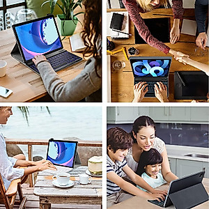 Qoosea for Samsung Galaxy Tab A7 Lite Bluetooth Keyboard Detachable Bluetooth Keyboard for Galaxy Tab A7 Lite 8.7 inch with Magnetically Wireless Bluetooth Keyboard Black