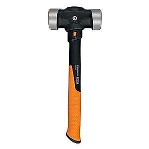 Fiskars PRO 750660-1001 IsoCore 4 lb Double Flat Face Sledge Hammer (14")
