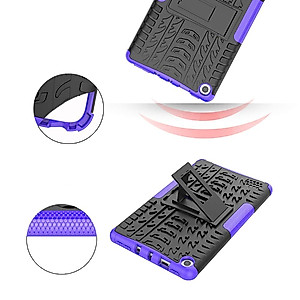 Boskin for Kindle fire 7 case 2019 2017 Release,Kickstand Heavy Duty Cover for Amazon fire 7 Tablet 9th/7th Generation (Blue)