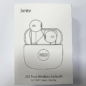 Wireless Earbuds, Bluetooth 5.3 Ear Buds LED Power Display Headphones Bass Stereo, Bluetooth Earbuds in-Ear Noise Cancelling Mic, 40H Playback Mini Case IP7 Waterproof Sports Earphones for Android iOS