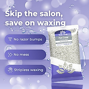 Bella Verde Wax Warmer Home Waxing Kit - Wax Kit for Hair Removal Wax Pot Professional with LED Display and 6 Bags Painless Hard Wax Beans, 20 Wax Sticks for Face, Legs, Arms, Bikini