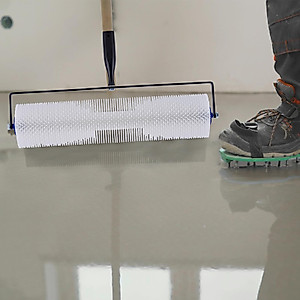 Self-Levelling Tool Kit Self Leveling Concrete Tool Kit Cement Floor Construction Tools with Spike Shoes Roller Needle Length 28mm