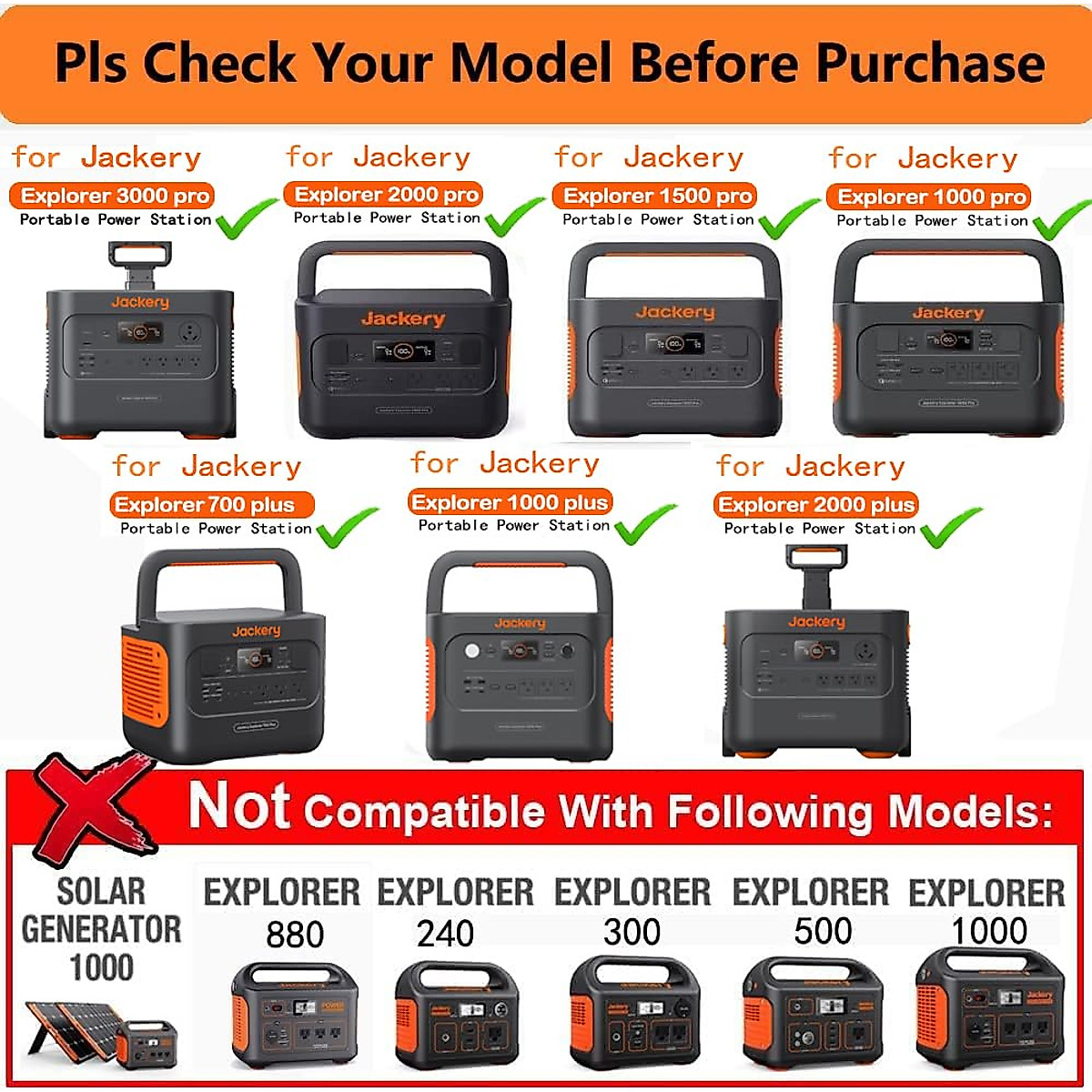 MJPOWER 12V/24V Car Charger Cable for Jackery Explorer 700 Plus /1000 Plus /2000 Plus /3000 Pro Portable Power Station Jackery E700 Plus E2000 Plus E1000Plus E3000 Pro Solar Generator DC Power Cord