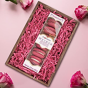 MagicWater Supply Crinkle Cut Paper Shred Filler (4 oz) for Gift Wrapping & Basket Filling - Pink