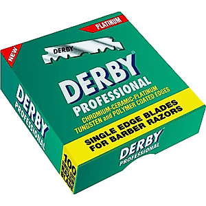 Derby, The Shave Factory Razor Blades Black, Silver (One Piece)