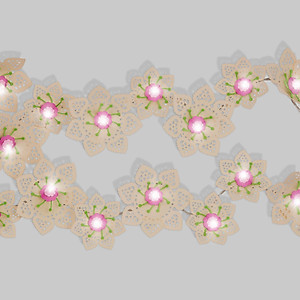 Craftabelle – Twinkling Fairy Flowers Creation Kit – DIY Twinkle Lights for Bedroom – 106pc String Light Set with Accessories – DIY Arts & Crafts for Kids Aged 8 Years +