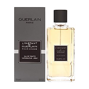 Guerlain L'instant Pour Homme Eau de Toilette Spray, 3.3 Ounce, Multicolor