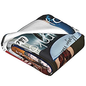 Super Soft Flannel Throw Blanket Cozy Comfy Blanket Microfiber Printed Blanket for Sofa Bed Office Travel 50"X40"-1
