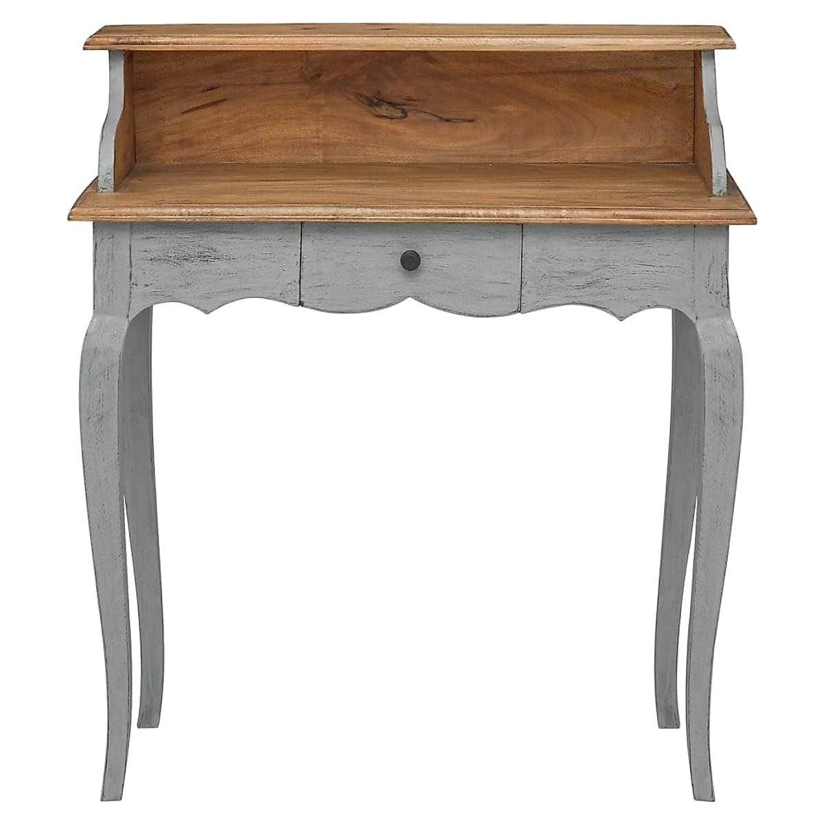 vidaXL Antique-Style Writing Desk – Solid Reclaimed Wood- Handmade - Easy Assembly- Tabletop Size 31.5"x15.7" – Overall Height 36.2"