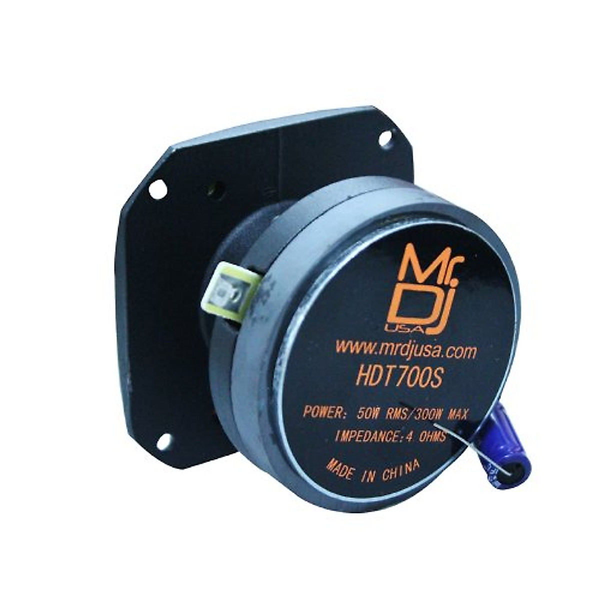 Mr. Dj HDT700S 3.5-Inch Titanium Bullet High Compression Tweeter with 10 Ounce Ferrite Magnet (Chrome)