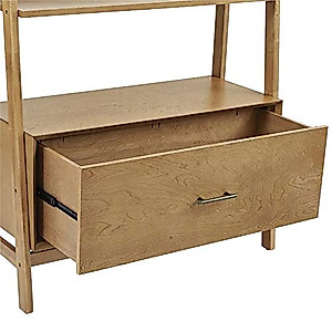 Allora 38" 4 Shelf Ladder Bookcase in Acorn