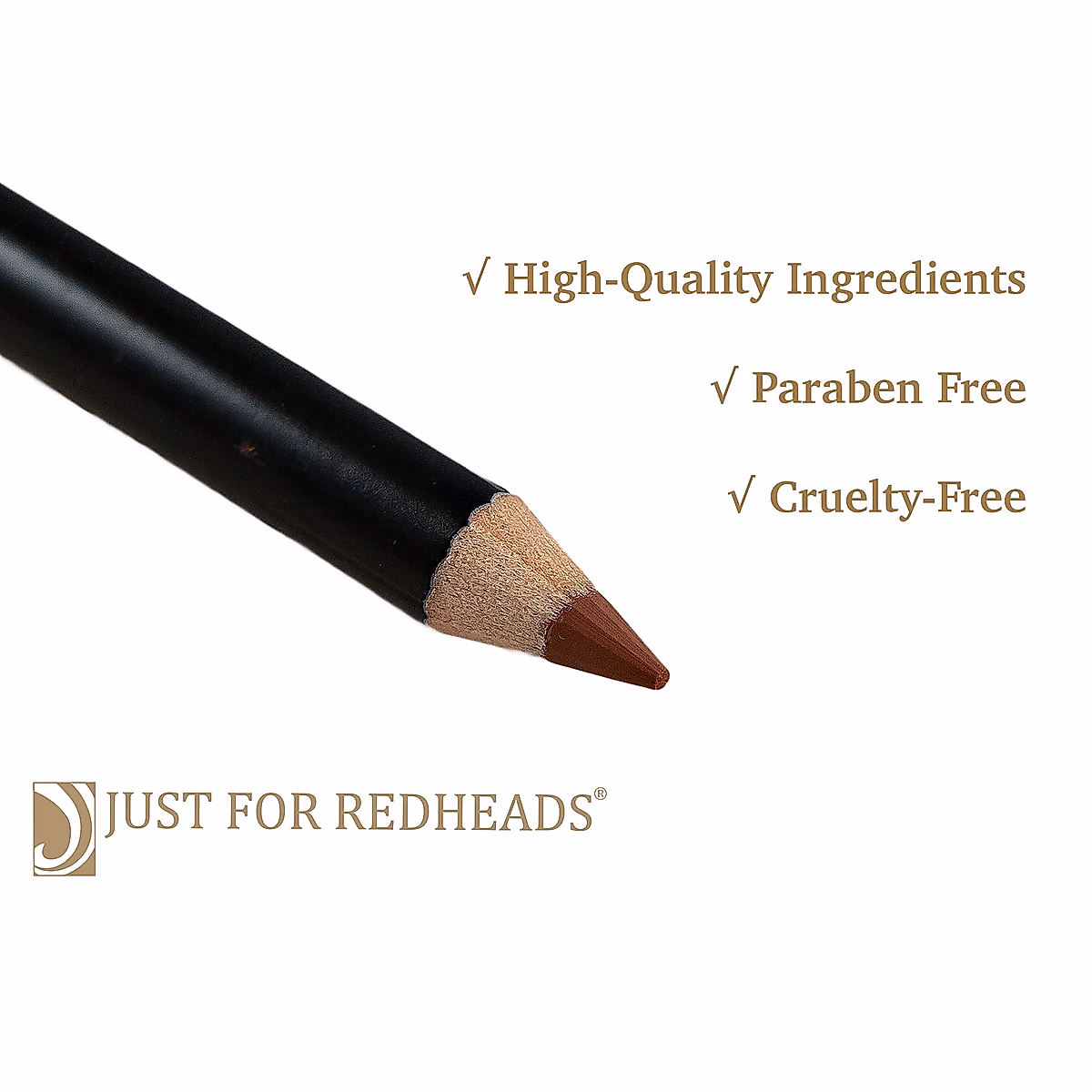 Just For Redheads Dream Brow Sticks - Eyebrow Pencil Matches Red Hair -Natural, Long-Lasting Makeup - Designed by a Redhead, for Redheads