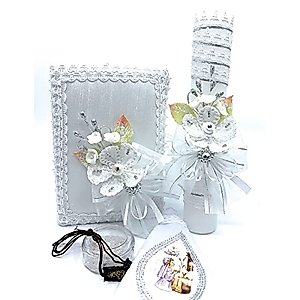 First Communion Candle Set for Girl