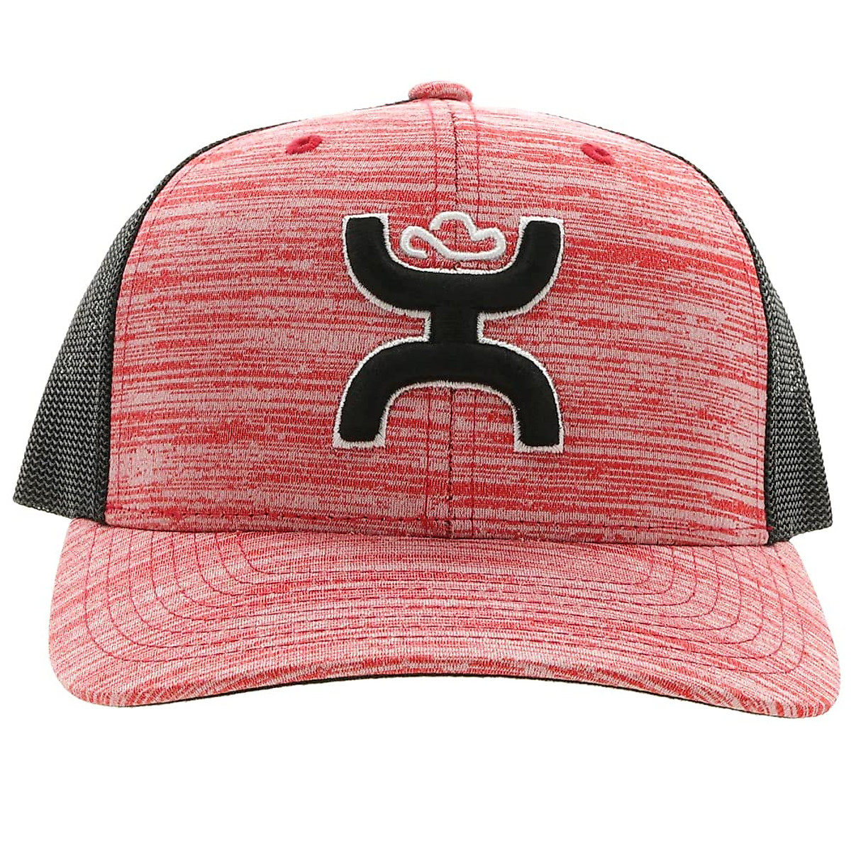 HOOEY Men's Sterling Logo Embroidered Trucker Cap Red One Size