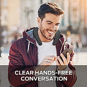 Monster Boomerang Neckband Bluetooth Speaker, Wireless Wearable Speaker, Portable Speaker and 12H Playtime, IPX7 Waterproof, Neck SpeakerTrue 3D Stereo Sound, for Home Sport Outdoor, Black