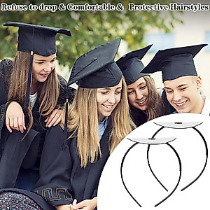 WBCBEC Graduation Cap Headband, Secure Fit for Your Graduation Cap, Quality Material, Easy to Use, Firm Anti-Fall Hairband for Graduates, Students, Hat Accessories, Unisex-Adults, 1 Count