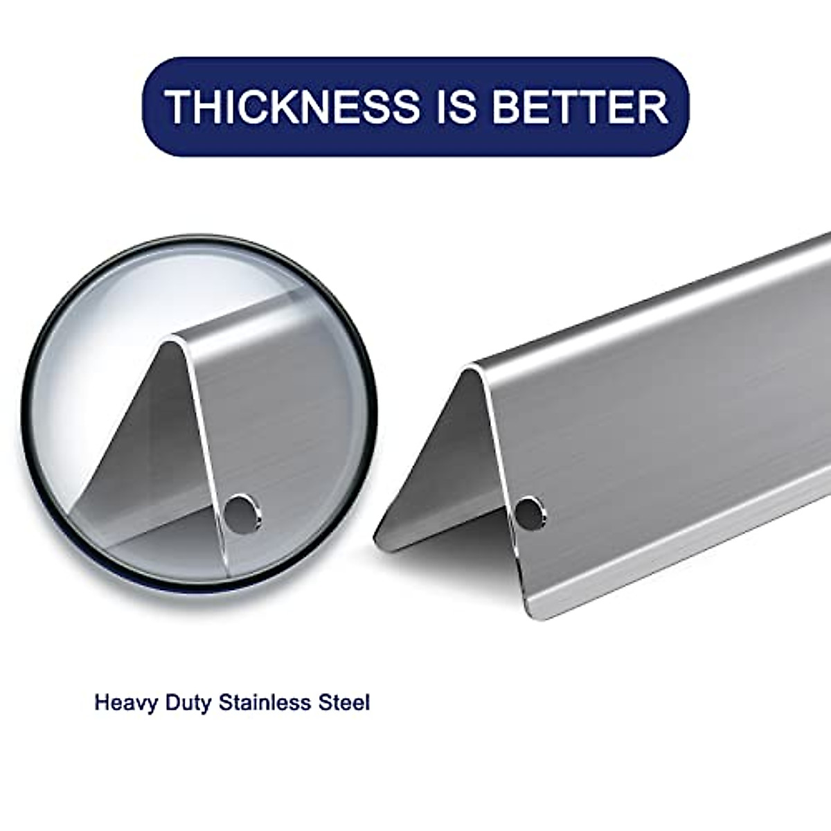 Meyafiny Replacement Flavorizer Bars for Weber 66033, 66796, 66030, Weber Genesis II Series, II S 435, II LX E/S-440, II E/S 410, Heat Deflectors Stainless Steel Kits(66030-7)