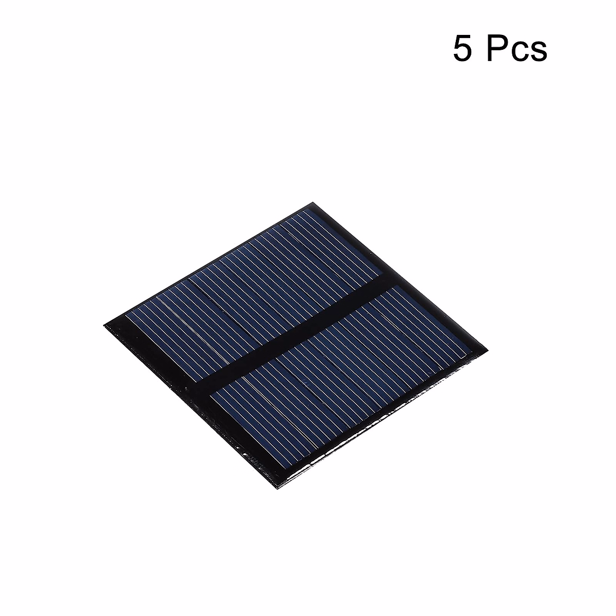 MECCANIXITY Mini Solar Panel Cell 3V 125mA 0.375W 52mm x 52mm for DIY Electric Power Project Pack of 5