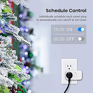 BroadLink Smart Plug, Mini Wi-Fi Timer Outlet Socket Works with Alexa/Google Home/IFTTT, No Hub Required, Remote Control Anywhere (3-Pack)