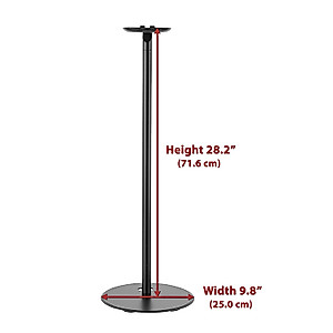 Eximus Fixed Height Speaker Floor Stand for Sonos One and Sonos One SL and Sonos Play:1 - Cable Management Built In - Easy Assembly - Gloss Black Finish