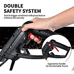 GRAFFY 10 Amp Electric Garden Tiller, Corded Cultivator, 14 Inch Tilling Width, 9 Inch Working Depth, Tiller and Cultivator for Garden, Lawn, Digging, Weed Removal GT3586US