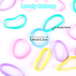 2000 PCS Mini Small Rubber Bands for Hair, Tiny Colorful Hair Elastics, Hair Rubber Bands for Girls Toddler Kids Baby, Premium Elastic Hair Ties with 2 PCS Topsy Tail Hair Tools, YLYL