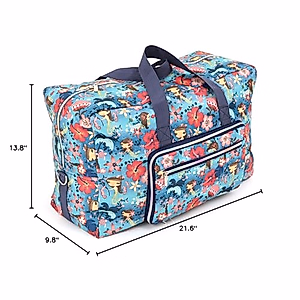 22" Foldable Large Travel Duffel Duffle Bag Sports Gym Tote Bag For Women Overnight Carryon Weekend Bag Shoulder Bag Water Resistant (mermaid 1)