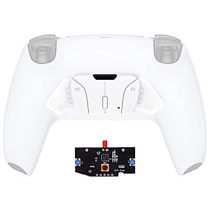 Turn Rise to RISE4 Kit – Redesigned White K1 K2 K3 K4 Back Buttons Housing & Remap PCB Board for PS5 Controller eXtremeRate Rise & RISE4 Remap kit - Controller & Other Rise Accessories NOT Included