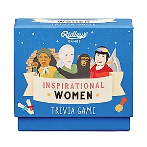 Ridley’s Inspirational Women Trivia Card Game – Quiz Game for Adults and Kids – 2+ Players – Includes 80 Cards with Unique Questions – Fun Family Game – Makes a Great Gift