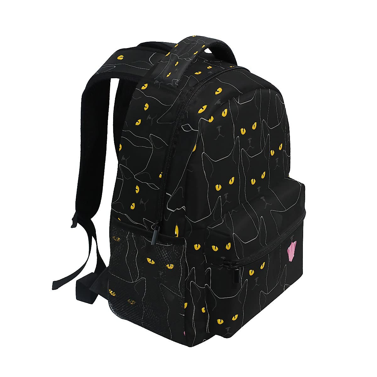 TropicalLife Funny Animal Cat Pattern Backpacks Travel Laptop Backpack Elementary Book Bag Casual Daypack for Teen Girls Boys Women School