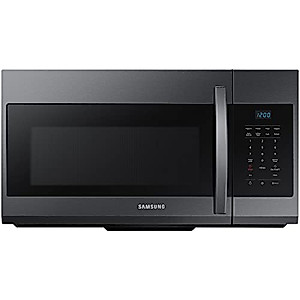 Samsung 1.7 Cu. Ft. Fingerprint Resistant Black Stainless Steel Over-The-Range Microwave