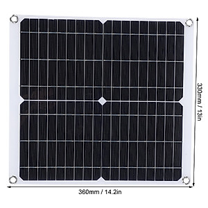Portable Solar Panels, Portable Solar Panel Kit Folding Solar Charger 20W 18V Mini Solar Panels Suitcase Dual USB