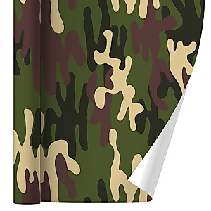 GRAPHICS & MORE Green Camouflage Gift Wrap Wrapping Paper Rolls