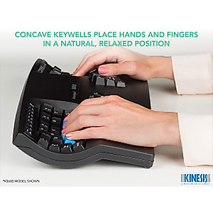 KINESIS Advantage2 Quiet LF Ergonomic USB Keyboard (KB600LFQ)