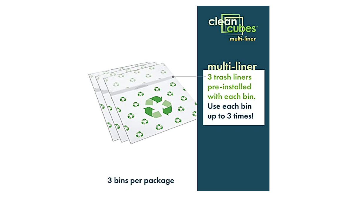 Clean Cubes: Eco-Friendly 13 Gallon Trash & Recycle Bins