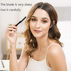 6PCS Eyebrow Tweezer and Scissor Set, Eyebrow Hair Trimmers Set, Nose Hair Removal Scissors, Eyebrow or Face Hair Removal Safety Razors for Man Woman