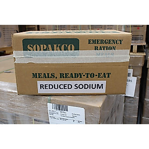 SOPAKCO MREs-Reduced Sodium Food Rations 16 Meals Ready To Eat - 8/23 or newer