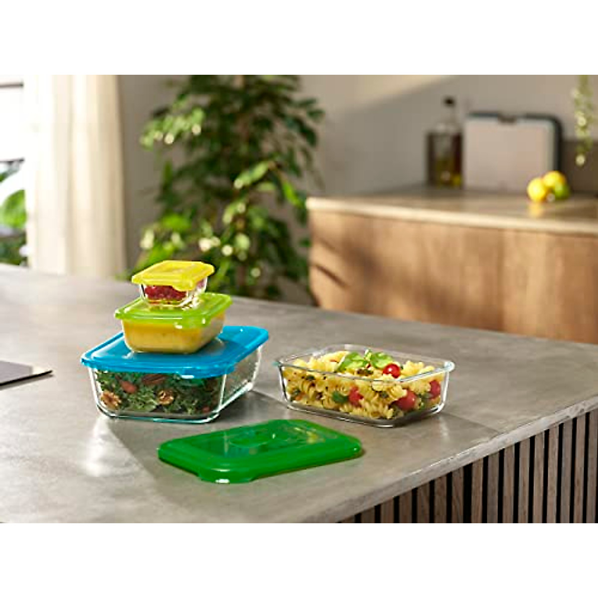 Joseph Joseph Nest Glass Storage Dishes - Multi-Colour, Set of 4