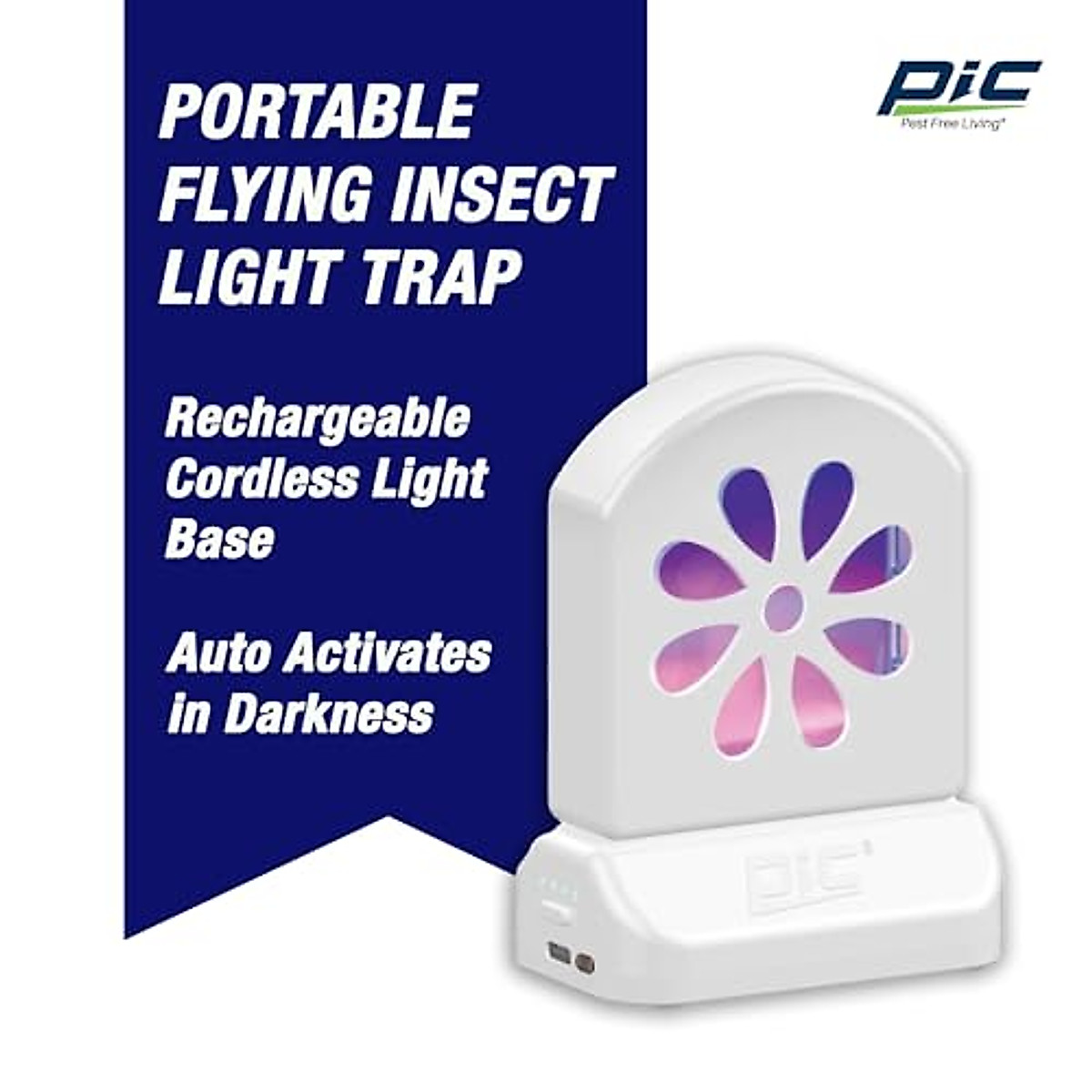PIC Portable Flying Insect Trap (1 Base + 2 Refill Cartridge)