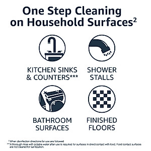 Amazon Brand - Solimo Disinfecting Wipes, Lemon & Fresh Air Scent, Sanitizes/Cleans/Disinfects/Deodorizes, 80 Count (Pack of 4)