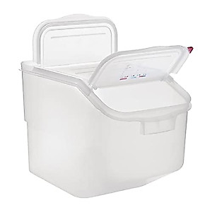 araven 00918 Ingredient Bin, BPA Free, Sliding Lid, 13 gal