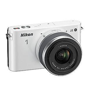 Nikon 1 J2 10.1 MP HD Digital Camera with 10-30mm VR Lens (White)