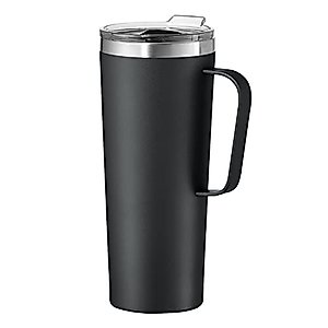 OGGI ThermoMug Insulated Thermal Travel Mug, 24-Ounce, Black