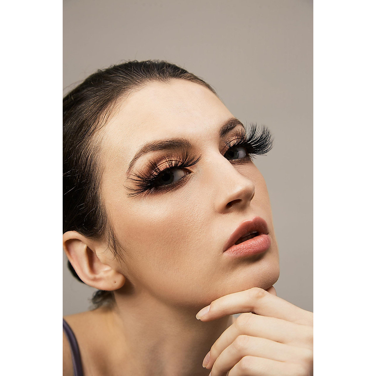 Mink Lashes 3D False Eyelashes 25 mm Long Lashes Reusable Eyelashes for Dramatic Helloween Christimas Eye Makeup 2 Pairs LINGSTAR (Not inclue glue)