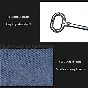 KOHARA Handcart, Outdoor Folding Utility Wagon Collapsible Wagon Cart, Heavy Duty Outdoor ch Wagon with Wheels, Home Shopping Trolley, Load-80Kg / 176Lbs/Pink