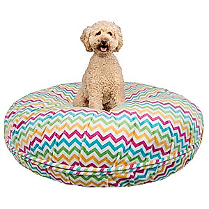 Bessie and Barnie Signature Ocean Wave Luxury Extra Plush Faux Fur Bagel Pet/Dog Bed (Multiple Sizes)
