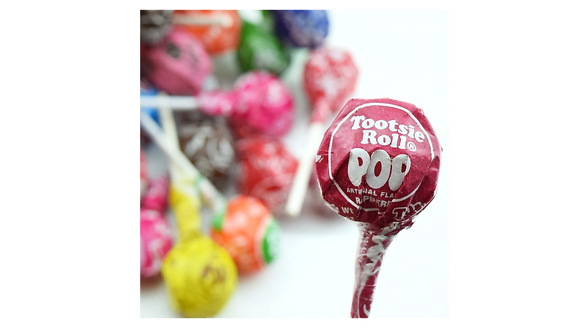 Red Raspberry Tootsie Pops Bulk 4 lb - Sweet & Fat-Free Treats