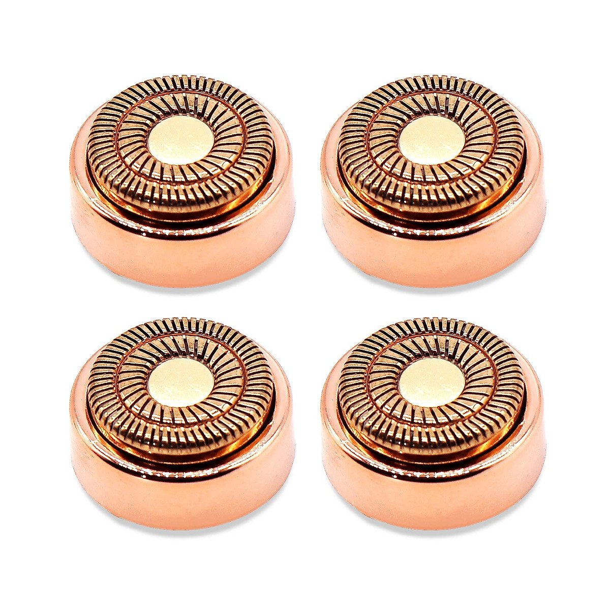 4 Count Facial Hair Remover Replacement Heads with 1 Cleaning Brush, for Flawless Finishing Touch Facial Hair Removal Tool for Women